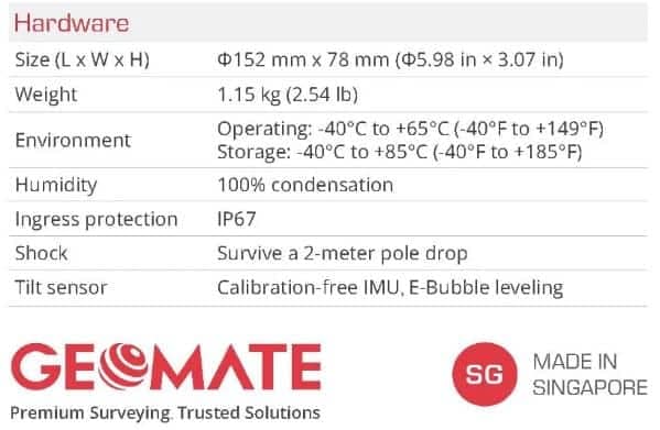 Máy GPS RTK GeoMate SG7 chính hãng giá tốt nhất